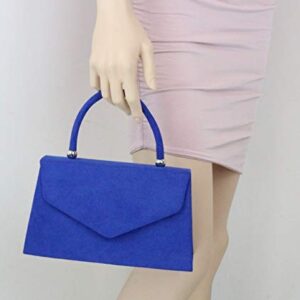 Girly HandBags Retro Plain Clutch Bag Lilac