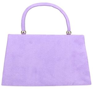 Girly HandBags Retro Plain Clutch Bag Lilac