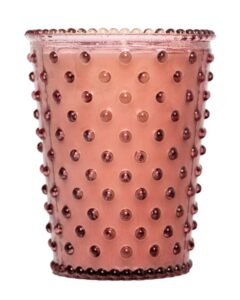 simpatico coral scent hobnail candle