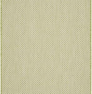 Nourison Courtyard Indoor/Outdoor Ivory Green 3' x 5' Area Rug, Easy Cleaning, Non Shedding, Bed Room, Living Room, Dining Room, Kitchen (3x5)