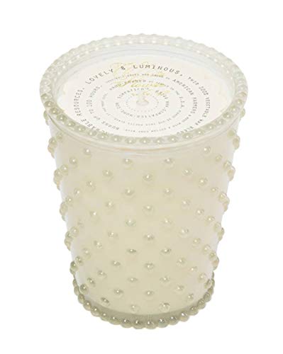 Simpatico Hobnail Candle, White Flower