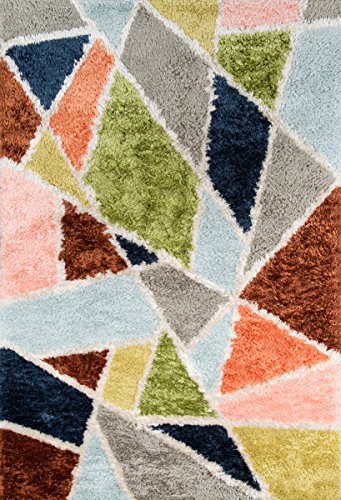 Novogratz Retro Collection Prism Shag Area Rug, 3'6" x 5'6", Multicolor