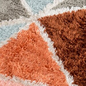 Novogratz Retro Collection Prism Shag Area Rug, 3'6" x 5'6", Multicolor