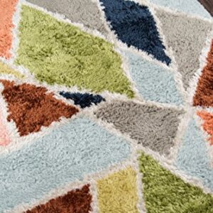 Novogratz Retro Collection Prism Shag Area Rug, 3'6" x 5'6", Multicolor