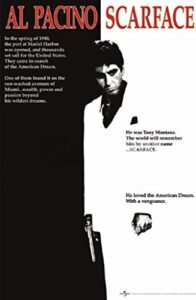 scarface movie (al pacino, black and white) poster print – 24×36 collections poster print, 24×36 poster print, 24×36