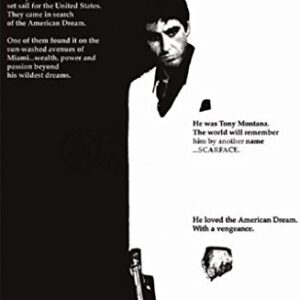 Scarface Movie (Al Pacino, Black and White) Poster Print - 24x36 Collections Poster Print, 24x36 Poster Print, 24x36