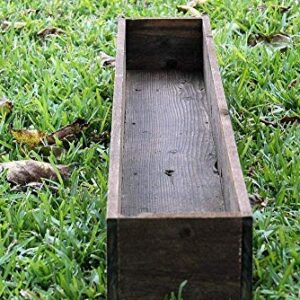 24" Rustic Planters Box (5-5.75"T - Tall Version)