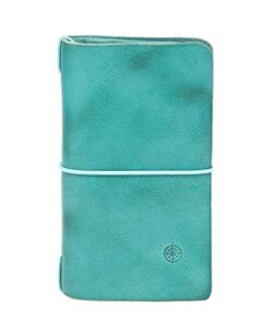 old trend leather clutch nomad organizer wallet (aqua)