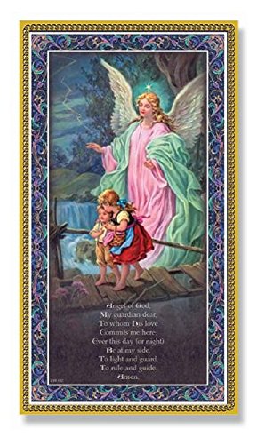 5" x 9" Guardian Angel Plaque with Prayer Ready To Hang