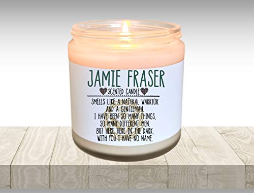 Jamie Fraser Candle Outlander Gift Bookish Candle Gift for Book Lover Sassenach