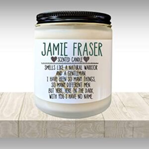 Jamie Fraser Candle Outlander Gift Bookish Candle Gift for Book Lover Sassenach