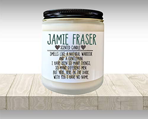 Jamie Fraser Candle Outlander Gift Bookish Candle Gift for Book Lover Sassenach