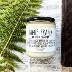 Jamie Fraser Candle Outlander Gift Bookish Candle Gift for Book Lover Sassenach