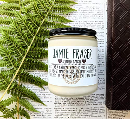 Jamie Fraser Candle Outlander Gift Bookish Candle Gift for Book Lover Sassenach