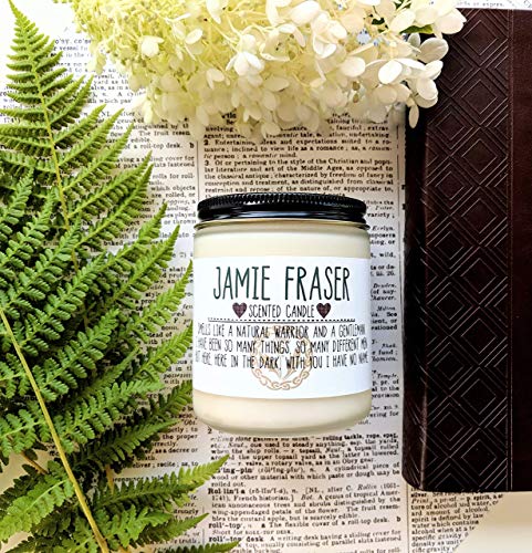 Jamie Fraser Candle Outlander Gift Bookish Candle Gift for Book Lover Sassenach