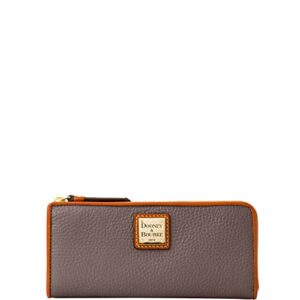 dooney & bourke pebble grain zip clutch wallet