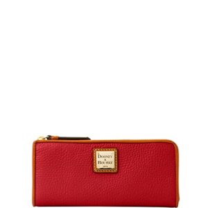 dooney & bourke pebble grain zip clutch wallet