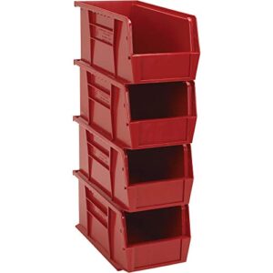 Quantum Heavy-Duty Storage Bins - 4-Pk. Red