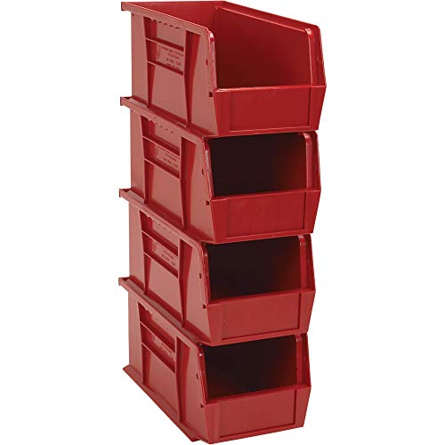 Quantum Heavy-Duty Storage Bins - 4-Pk. Red