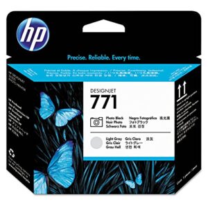 hp ce020a printhead 771, photo black/light gray