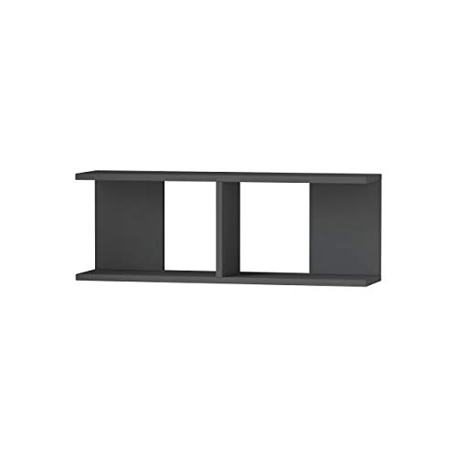 Ada Home Décor Warwick Wall Shelf, 32'' x 12'' x 8'', Anthracite