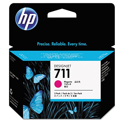 HP CZ135A Inkjet Cartridge (Magenta, 3-Pack) in Retail Packaging