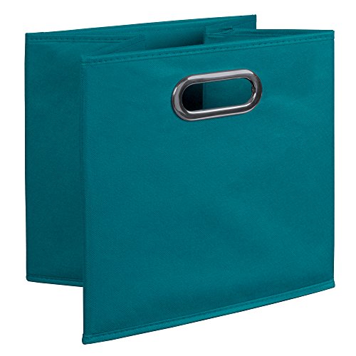 Niche Cubo Foldable Fabric Storage Bins, Teal, Set of 6