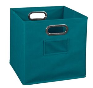 niche cubo foldable fabric bin- teal