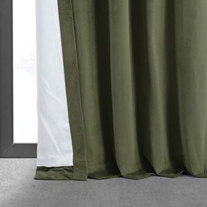 HPD Half Price Drapes Signature Velvet Blackout Curtains For Bedroom 50 X 108 (1 Panel), VPCH-190622-108, Hunter Green