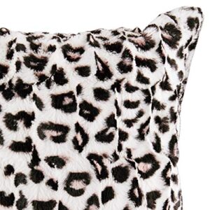 Betsey Johnson - Throw Pillow, Faux Fur Bedding with Zipper Closure, Home Decor for Bed or Couch (Betsey's Leopard, 20" x 20")