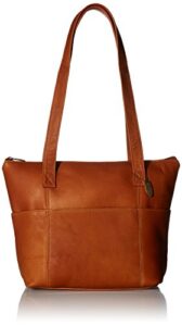 david king & co. top zip shopping tote 543, tan, one size