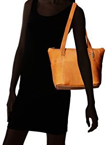 David King & Co. Top Zip Shopping Tote 543, Tan, One Size