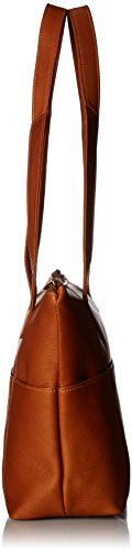 David King & Co. Top Zip Shopping Tote 543, Tan, One Size