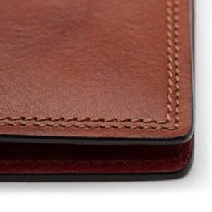 Bosca Dolce Contrast - Small Bifold Wallet Dark Brown/Red One Size