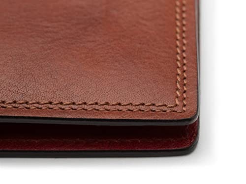 Bosca Dolce Contrast - Small Bifold Wallet Dark Brown/Red One Size