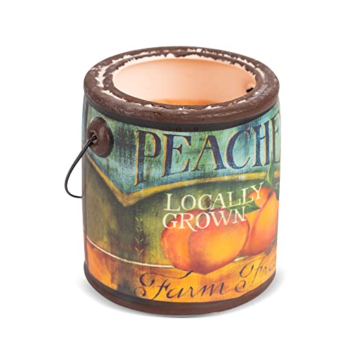 A Cheerful Giver — Juicy Peach - 20oz Large Scented Candle Jar - Farm Fresh - 95 Hours of Burn Time, Gift for Women, Orange