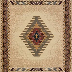 United Weavers of America Tucson Manhattan Rug Collection, 1' 10" by 3', Cream (940 27097)