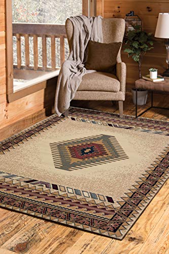 United Weavers of America Tucson Manhattan Rug Collection, 1' 10" by 3', Cream (940 27097)