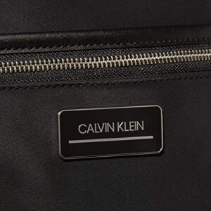 Calvin Klein womens Sussex Nylon Backpack, Black/Silver, One Size