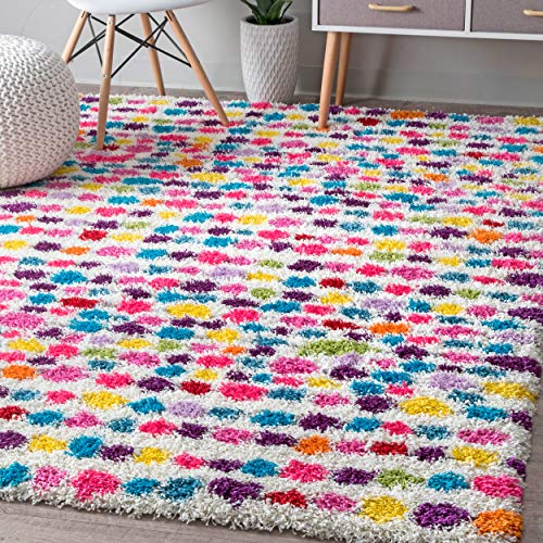 nuLOOM Allard Striped Shag Area Rug, 4' x 6', Multi