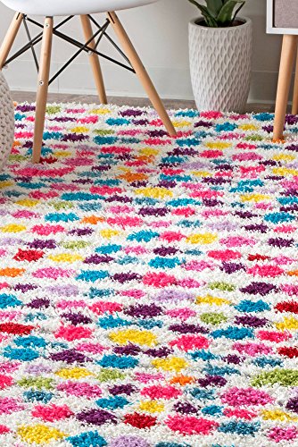 nuLOOM Allard Striped Shag Area Rug, 4' x 6', Multi