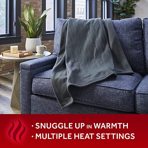 Sunbeam Royal Ultra Night Fog Heated Personal Throw / Blanket, Cozy-Warm, Adjustable Heat Settings