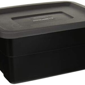 Rubbermaid RMRT030010 Roughneck Storage Box44, 3 Gallon, Gray