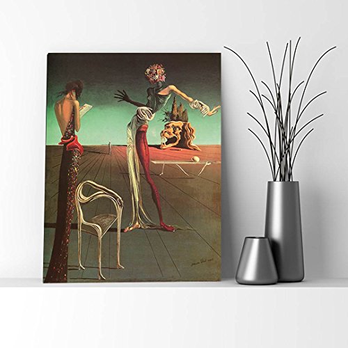 Poster Woman with A Head of Roses. Salvadore Dali. Art Print Reproduction (16.2" x 21.5")