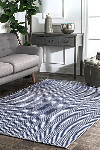 nuLOOM Kimberely Hand Loomed Area Rug, 5' x 8', Navy