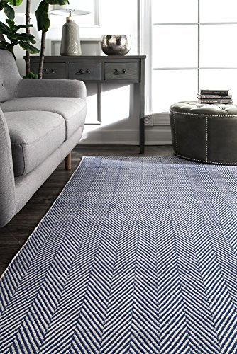 nuLOOM Kimberely Hand Loomed Area Rug, 5' x 8', Navy