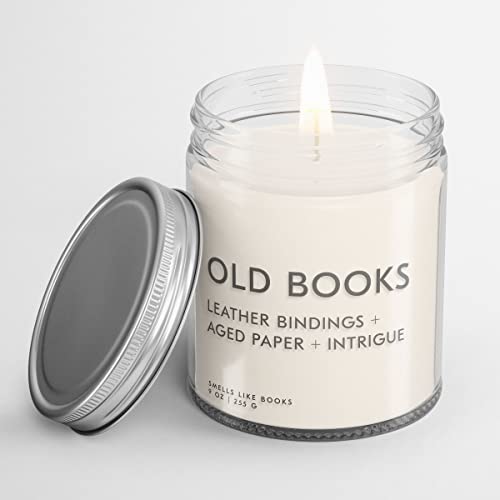 OLD BOOKS Book Lovers' Candle | Book Scented Candle | Vegan + Cruelty-Free + Phthalte-Free