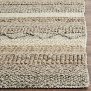 SAFAVIEH Natura Collection 3' x 5' Beige NAT101A Handmade Moroccan Boho Tribal Wool & Cotton Area Rug