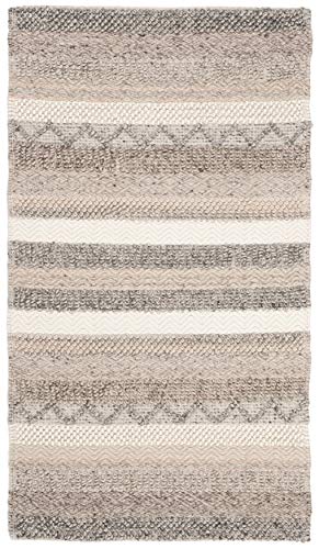 SAFAVIEH Natura Collection 3' x 5' Beige NAT101A Handmade Moroccan Boho Tribal Wool & Cotton Area Rug