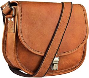 urban leather women’s crossbody shoulder sling bags genuine leather boho hippie satchel for teen girls handmade vintage travel cross body saddle bag wallet for women ladies handbag purses for her